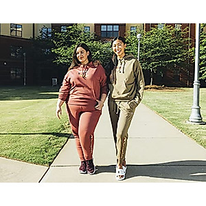 Champion Women's Hoodie, Powerblend, Fleece Hoodie, Sweatshirt for Women, Script (Reg. or Plus)