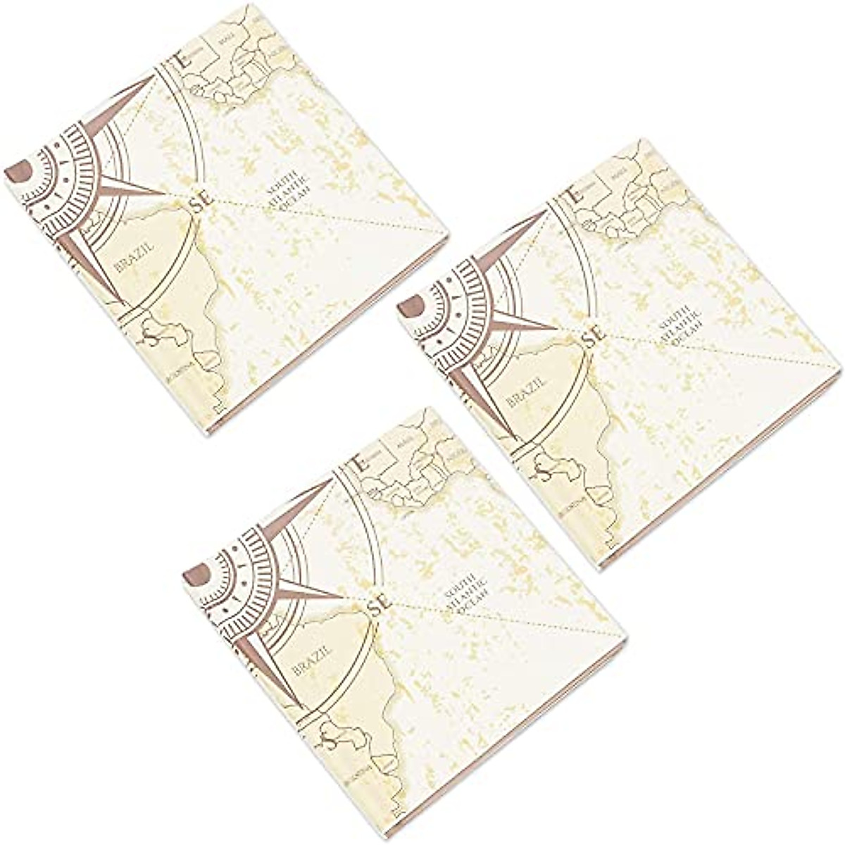 BLUE PANDA Adventure Themed Party Plastic Table Cover for Baby Showers (54 x 108 in, 3 Pack)