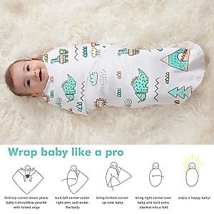 Koo-dib Muslin Baby Newborn Receiving Swaddle Blankets Neutral for Baby Boys, Muslin Baby Receiving Wrap Swaddle Blanket Boy, Baby Swaddles Set of 5 30x30 Inches