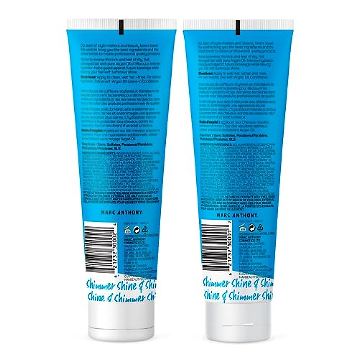 Marc Anthony Argan Oil Shampoo & Conditioner Set with Keratin - Moisturizing & Hydrating for Dry, Dull Hair - Repairs, Strengthens & Revives Shine with Nourishing Argan Oil of Morrocco - Sulfate Free