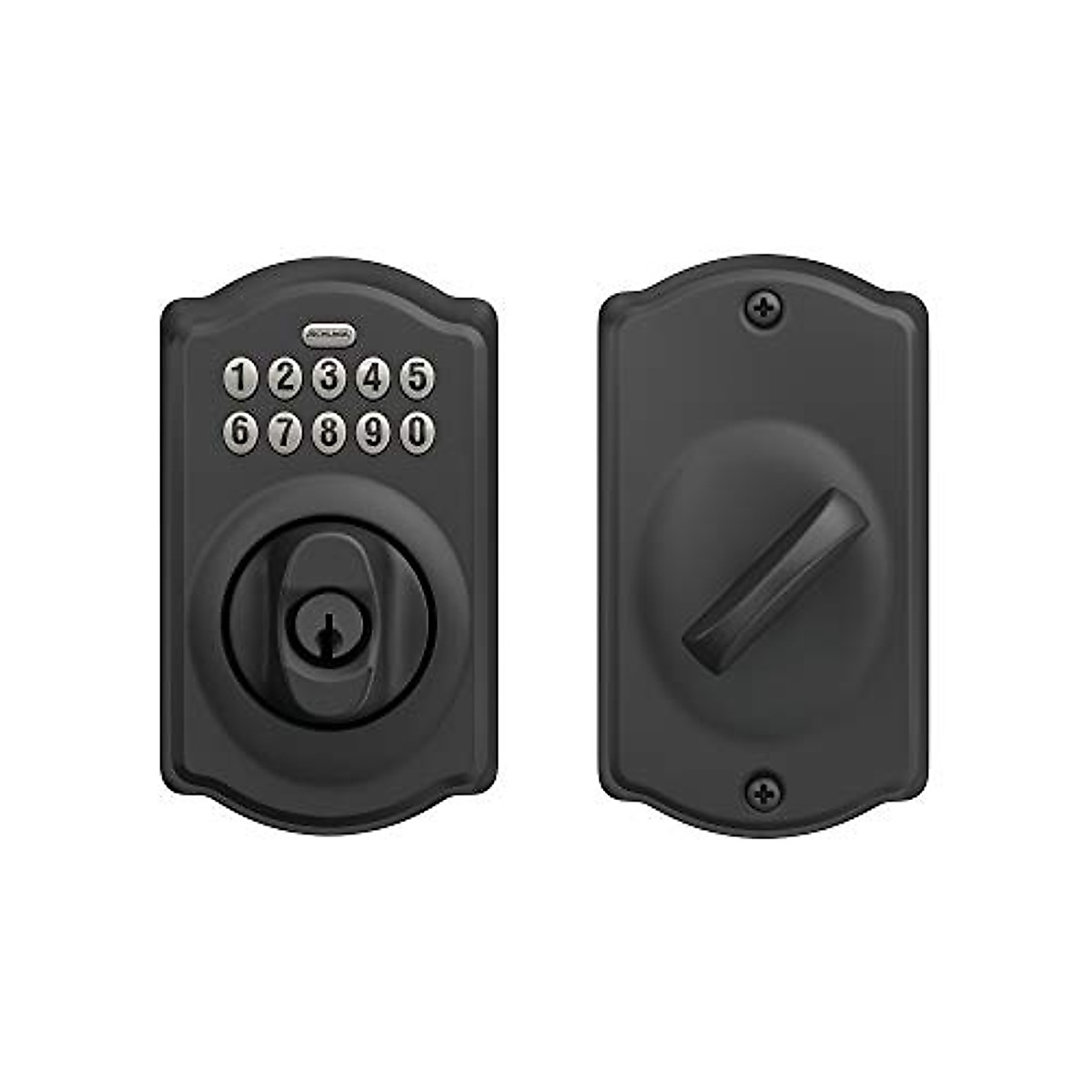 SCHLAGE BE365 CAM 622 Keypad Electronic Deadbolt, Matte Black