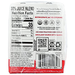 Honest Kids, Juice Fruit Punch Box Organic, 6 Fl Oz, 8 Pack