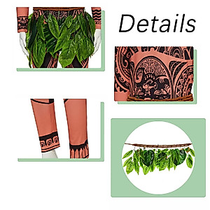 Oispvpes Maui Tattoo Costume Halloween Cosplay Jumpsuit Adult Mens outfit Women dress up 2XL