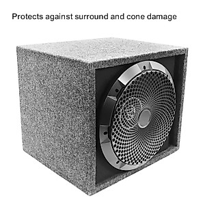 RECOIL 10-Inch High Excursion Black Steel Mesh Subwoofer Grille