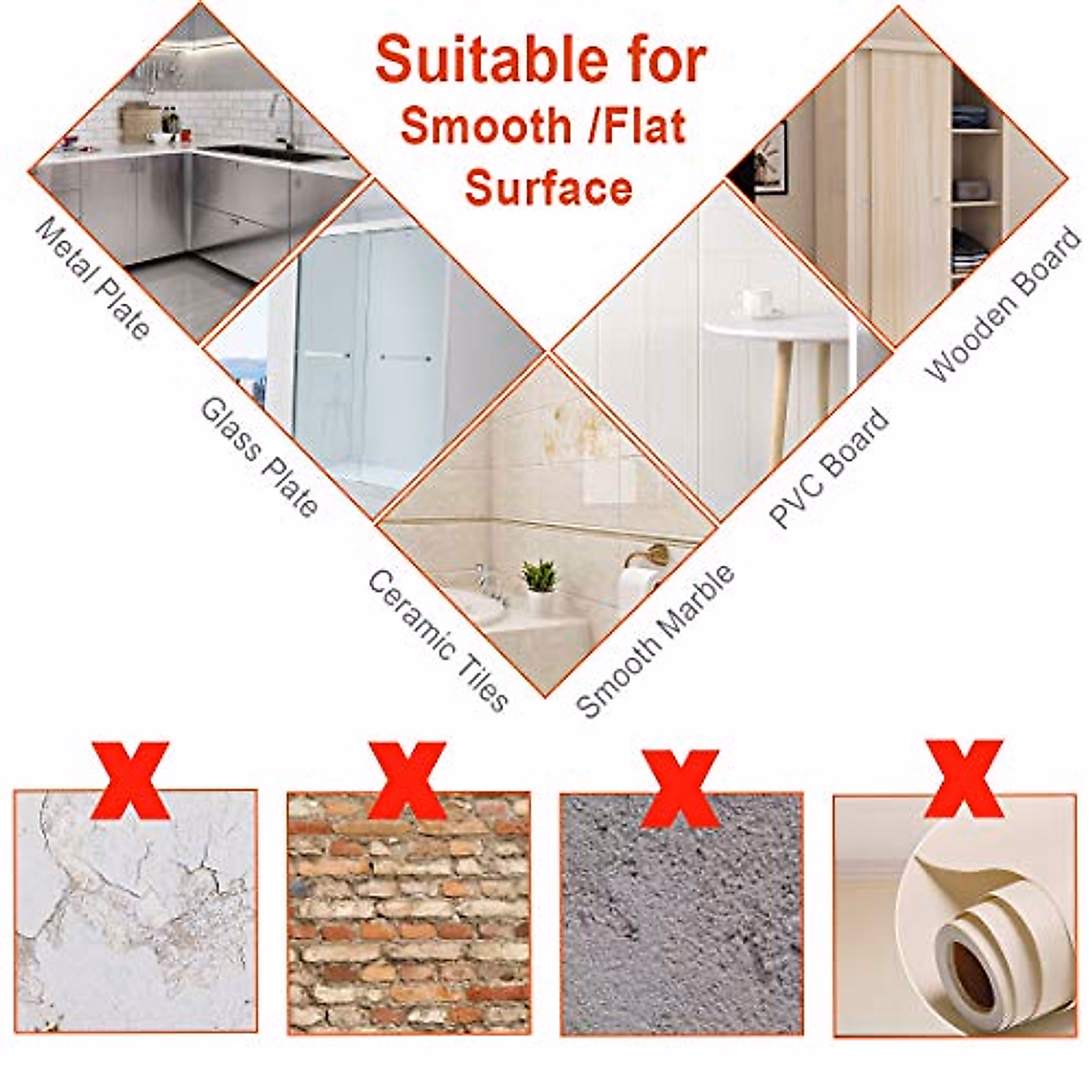 TBMax Adhesive Hooks Towel Hook - 4 Pack Heavy Duty Wall Hooks, Stainless Steel Hooks for Hanging Bathroom Robe/Coat/Kitchen Utensil/Bag