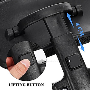 Cabilock Office Computer Chair Headrest Attachment Universal Retrofit Adjustable Computer Chair Head Pillow Head Support Cushion Black