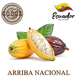 Raw Cocoa Butter 5 lbs. Bulk - 100% Pure Natural Unrefined FOOD GRADE Arriba Nacional Cacao Bean, Great For Chocolate Making, Soap, Lip Balm and Moisturizer For DIY Body Butters