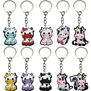 24 Pcs Mouse Keychain, Cute Mouse Silicone Keychain for Mouse Theme Party Favors Pendant, Mouse Birthday Party Supplies