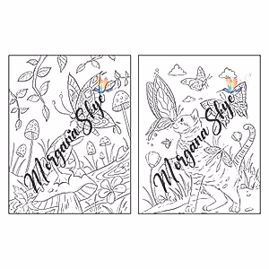 Butterflies Adult Coloring Book: Beautiful Butterfly Designs with Lovely Flowers, Cute Animals and Relaxing Nature Scenes for Stress Relief and Relaxation