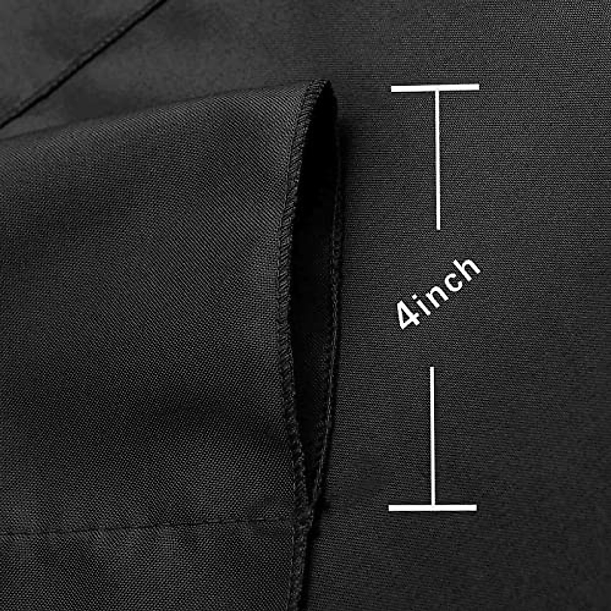 LALAPORT 10ft x10ft 190 GSM Seamless Durable Backdrop for Party, Wedding, Baby Shower, Birthday, Graduation, Exhibition Decoration Photography Bridal Shower Drape Photo Booth Home Curtain - Black