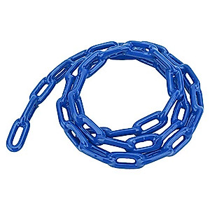Vifemify 1.5m Children Outdoor Indoor Plastic Coated Iron Playground Swing Link Chain Toy Accessory Swing Sets for Backyard Tools(Blue)