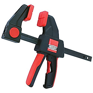 BESSEY EHK SERIES - 300 lb Clamping Force - 12 in - EHKL12 Trigger Clamp Set - 3.125 in. Throat Depth - Wood Clamps, Tools, & Equipment for Woodworking, Carpentry, Home Improvement, DIY