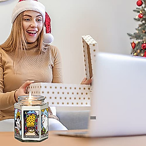 Gifts for Women-Best Friend Birthday Gifts for Women-Astrology Gifts for Women-Witchy Gifts for Women-Funny Candles Gifts for Her,Sister,Mom,BFF-Tarot Cat Scented Candles Gifts for Women-8oz