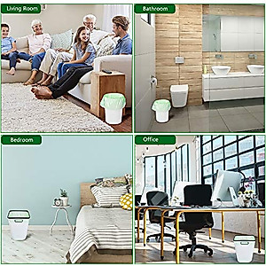 Biodegradable Trash Bags 4 - 6 Gallon, 100 Counts, Extra Thick Small Trash Bag Recycling Garbage Bags For Kitchen Bathroom Yard Office Wastebasket Car