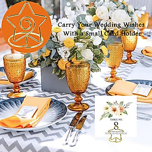 20Pcs Wedding Table Number Stand Place Card Holders for Table Setting Mini Table Menu Display Holder Stand for Memo,Cards,Pictures in Wedding,Birthday Party,Anniversary