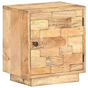 YAFF Bedside Cabinet 15.7"x11.8"x17.7" Solid Mango Wood