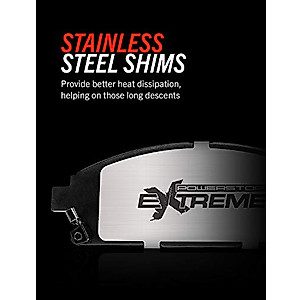 Power Stop K2164-36 Front and Rear Truck & Tow Drilled Slotted Rotors with Carbon-Fiber Ceramic Brake Pads Brake Kit For 2007-2009 Aspen Durango | 2006-2018 Ram 1500 | 2019-2022 Ram 1500 Classic