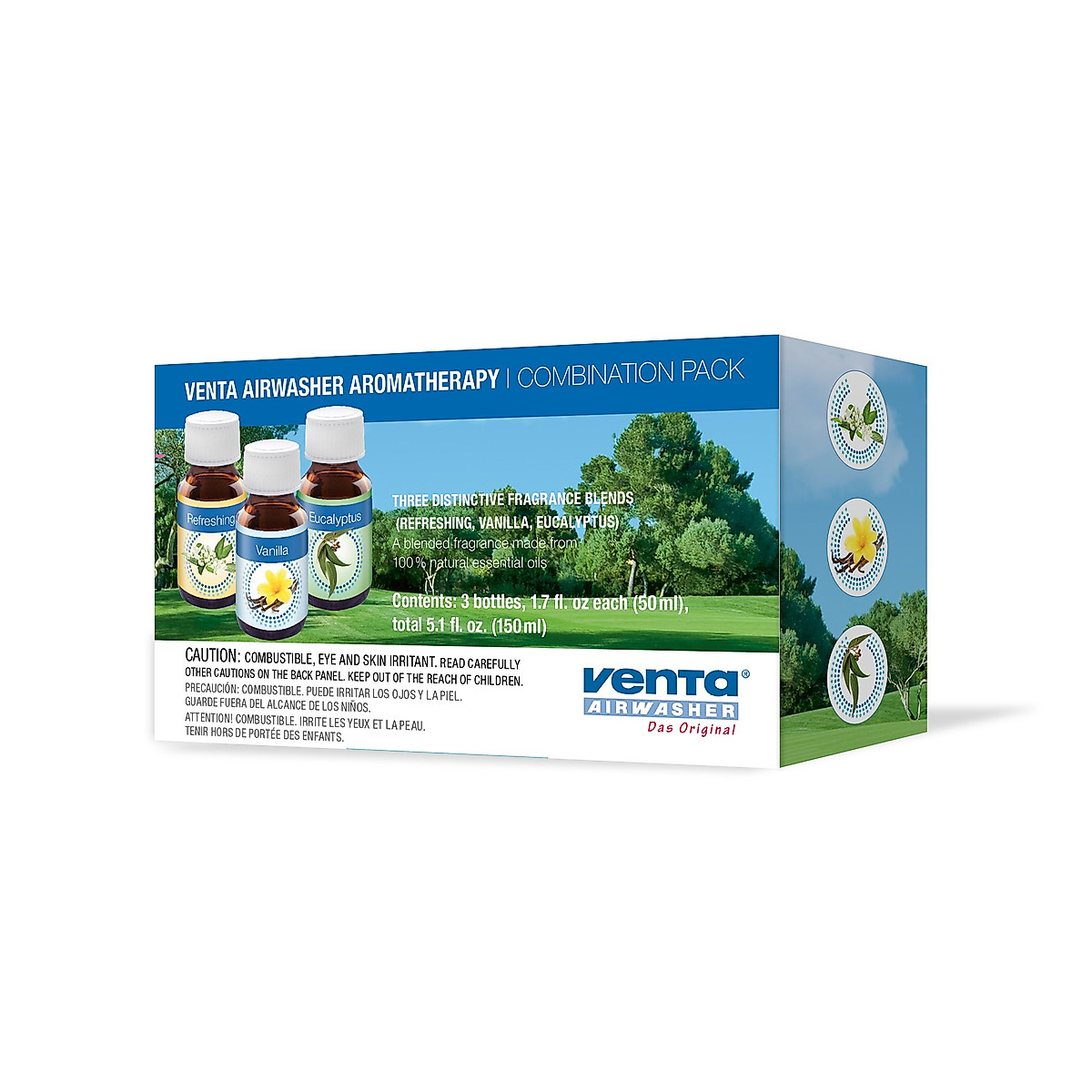 Venta Airwasher Aromatherapy Combo Pack of Refreshing, Vanilla and Eucalyptus Fragrances