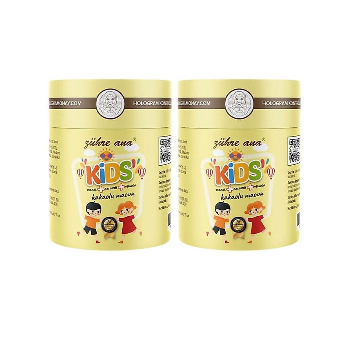 Zuhre Ana Natural Kids Cacao Propolis Paste - Bee Propolis Extract - Natural Immune Support & Gluten Free - Energy Boost, Mental Clarity - Bee Pollen, Royal Jelly (8 oz) (Pack of 2)