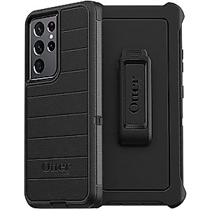 OtterBox Defender Case for Samsung Galaxy S21 Ultra 5G, Shockproof, Drop Proof, Ultra-Rugged, Protective Case, 4X Tested to Military Standard, Black, No Retail Packaging