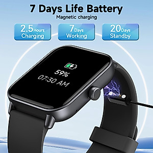 Faweio Smart Watch, Bluetooth 5.3 Answer/Make Call, Alexa Built in, 1.8" Fitness Tracker with Heart Rate SpO2 Sleep Monitor, Smart Watches for Men Women iPhone Android Compatible IP68 Waterproof