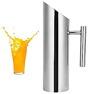 Ikunde Water Kettle Stainless Steel Teapot Coffee Juice Pot Drinkware for Home Bar Restaurant1.5L