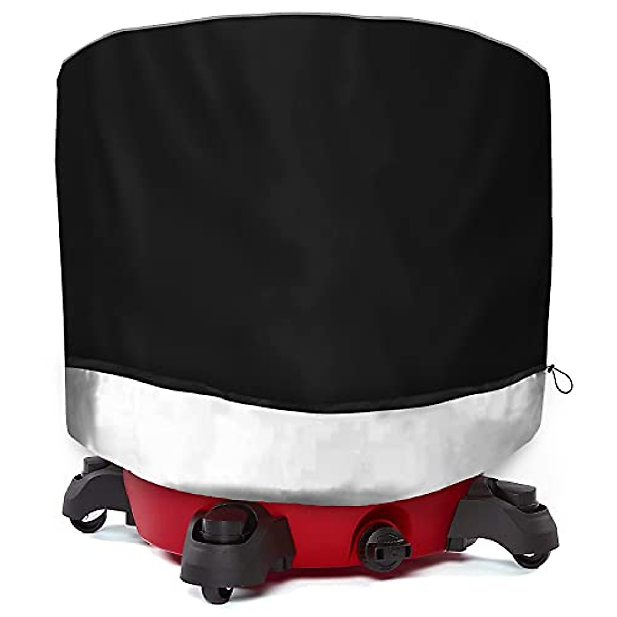 Heavy Duty Wet Dry Vacuum Cover, 22x28 inches, Black, 600D Fabric, Handle and Drawstring, Protects Against Sun, Rain, Snow