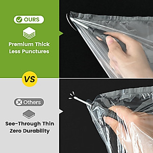 [NEW] KOOC Disposable Slow Cooker Liners and Cooking Bags, 1 Pack(10 Counts), Large Size Pot Liners Fit 4QT to 8.5QT, 13"x 21", Fresh Locking Seal Design, Suitable for Oval & Round Pot, BPA Free