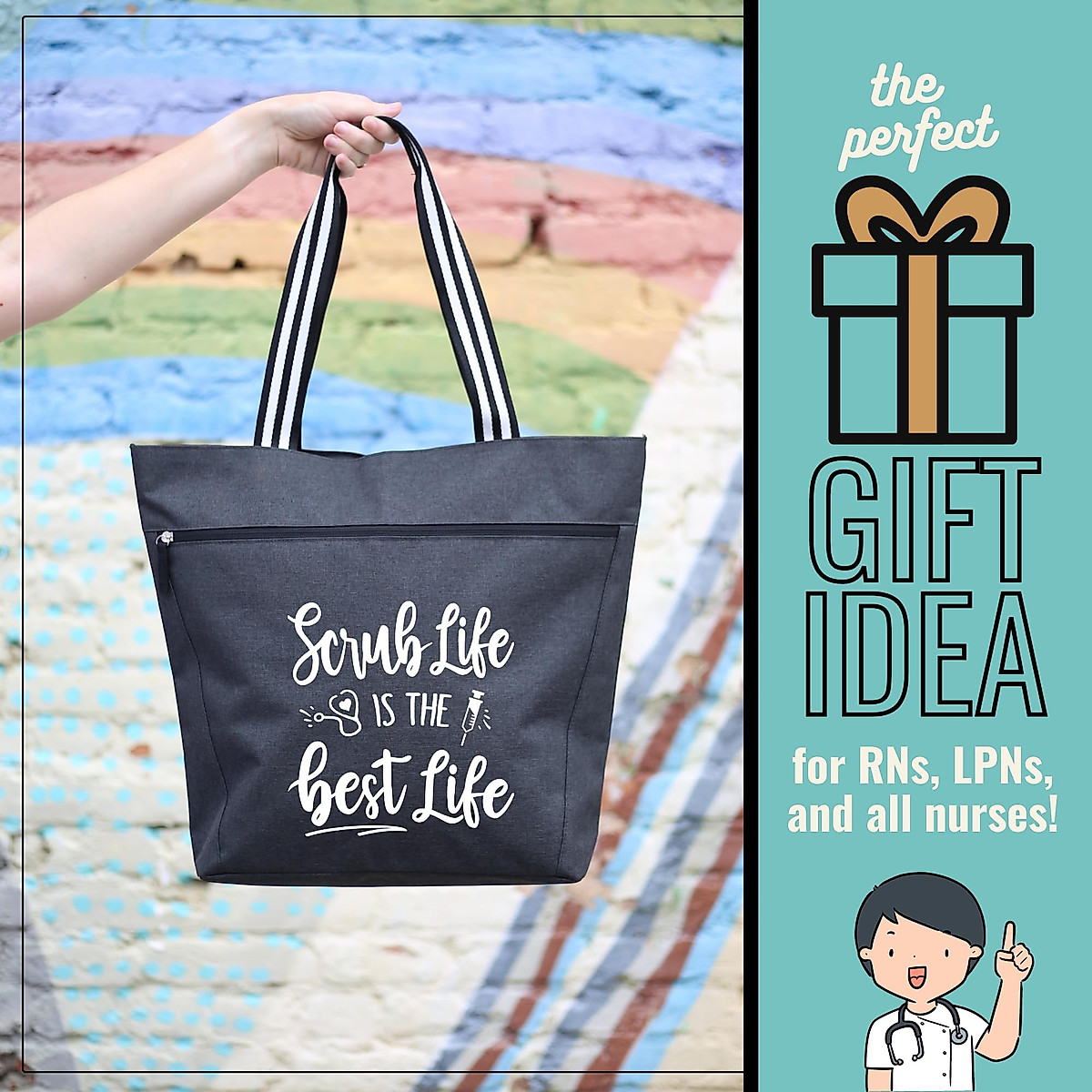 Nurse Bags and Totes for Work - Nursing Bags for Nurses - Nurse Bag, Medic Tote, Clinic Bag for Nursing Students, Nursing Bag, CNA Bags, RN Bags, RN Tote, Nurse Gifts for Women, Graduation