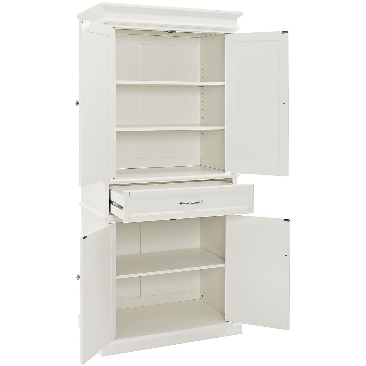 Crosley Furniture Parsons Pantry Cabinet, White