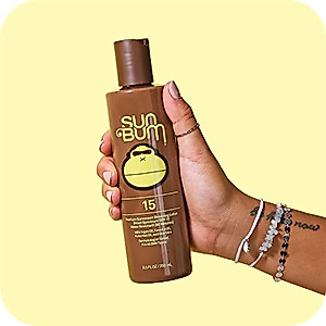 Sun Bum SPF 15 Browning Lotion | Vegan and Reef Friendly (Octinoxate & Oxybenzone Free) Broad Spectrum Moisturizing UVA/UVB Sunscreen Tanning Lotion with Vitamin E | 8.5 oz