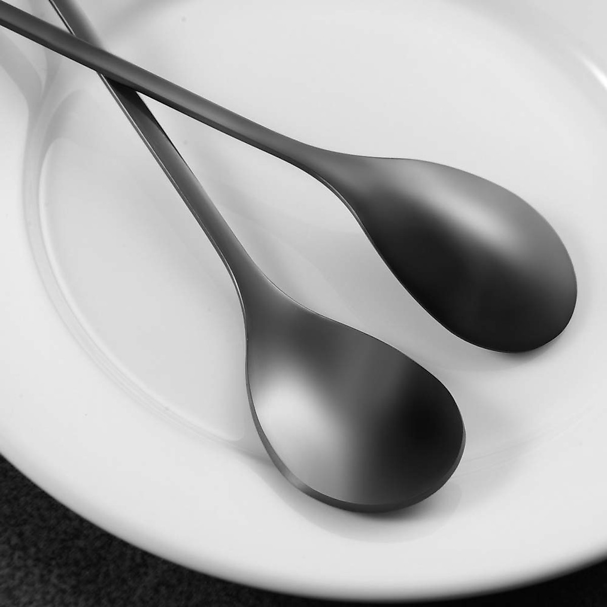 AnSaw 20-Piece Set of 4.7" Gold Leaf Mini Coffee & Dessert Spoons, Stainless Steel Demitasse Espresso & Tea Spoons - Perfect for Espresso Lovers