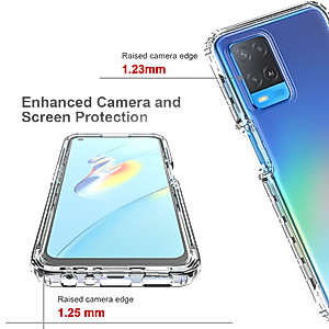 Pzwoxukhov Case for Oppo A54 4G CPH2239 Case Cover,high Transparency，Gradient Color,Anti-Drop Shock Absorption Case Black