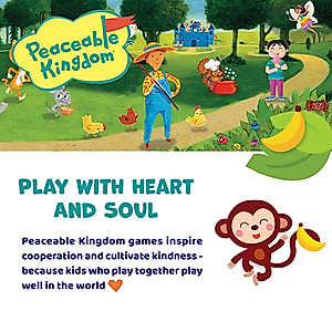 Peaceable Kingdom Monkey Around First Game for Toddlers Interactive play with Parent Ages 2+