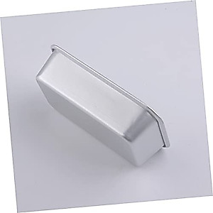 UPKOCH 4pcs Mini Oven Stainless Steel Bakeware Mini Cake Molds Bread Toast Mould Loaf Pan for Meatloaf Baking Bread Kitchen Supplies Household Baking Plate Small Bread Brownie Tray Muffin