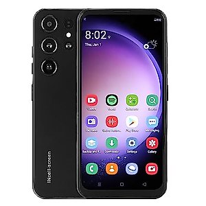 Qinlorgo Smartphone 5G WiFi, GPS Function 8MP 24MP Resolution 2280x3200 4G S23 Ultra Mobile Phone for Work (US Plug)