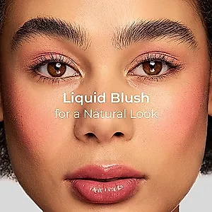 BB Blush Makeup LAMEL - Liquid Cream Blush for Cheeks & Lids Makeup, Creamy Texture, Hydrating, Long-Lasting, Blendable for All Skin Types - Cruelty-Free -401, Tea Rose -10ml/0,33fl.oz