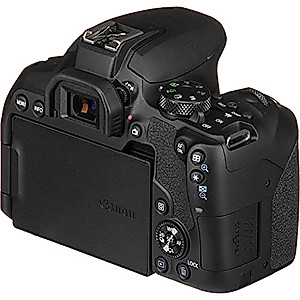 Canon EOS Rebel 850D / T8i DSLR Camera (Body Only) + 64GB Memory Card + Case + Card Reader + Flex Tripod + Hand Strap + Cap Keeper + Memory Wallet + Cleaning Kit (Renewed)