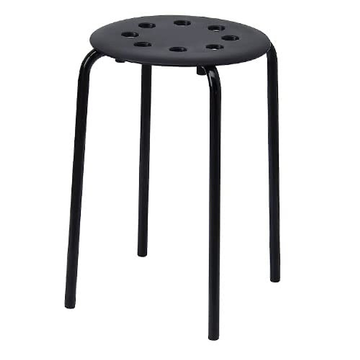 IKEA Marius Home, Study & Office Stool (45 cm, Black)