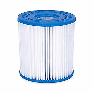 Summer Waves 8 Foot x 30 Inch Quick Set Above Ground Inflatable Outdoor Swimming Pool with Filter Pump, Replacement Cartridge, and Repair Patch