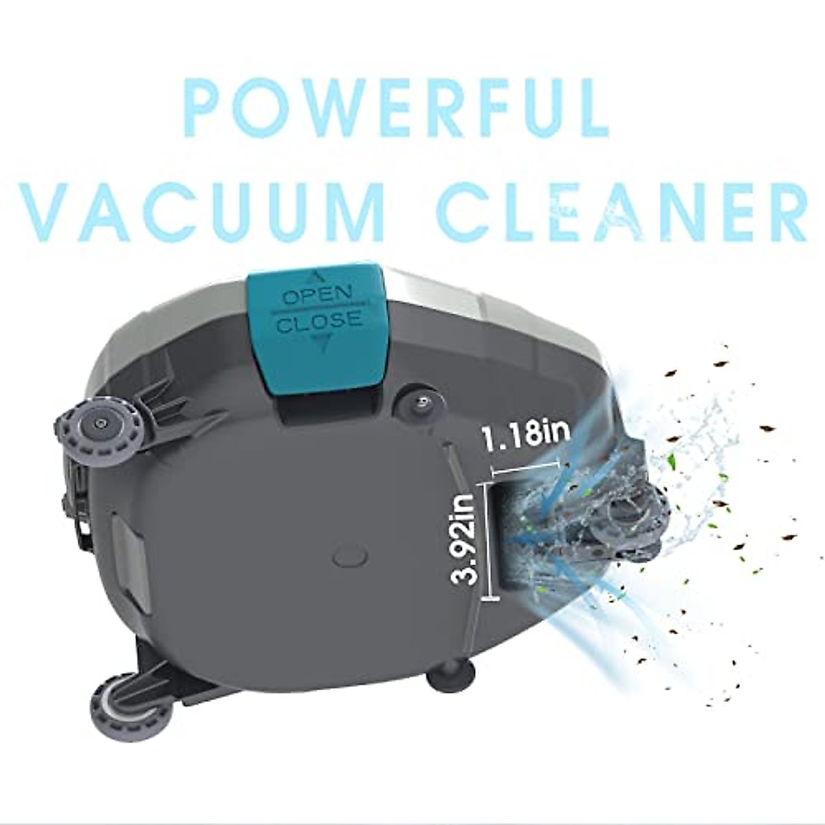 AQUAFYSH Automatic Pool Cleaner for Above & Inground Pool, Cordless Robotic Pool Cleaners, Max. 90 Mins Runtime, Smart Navigation System