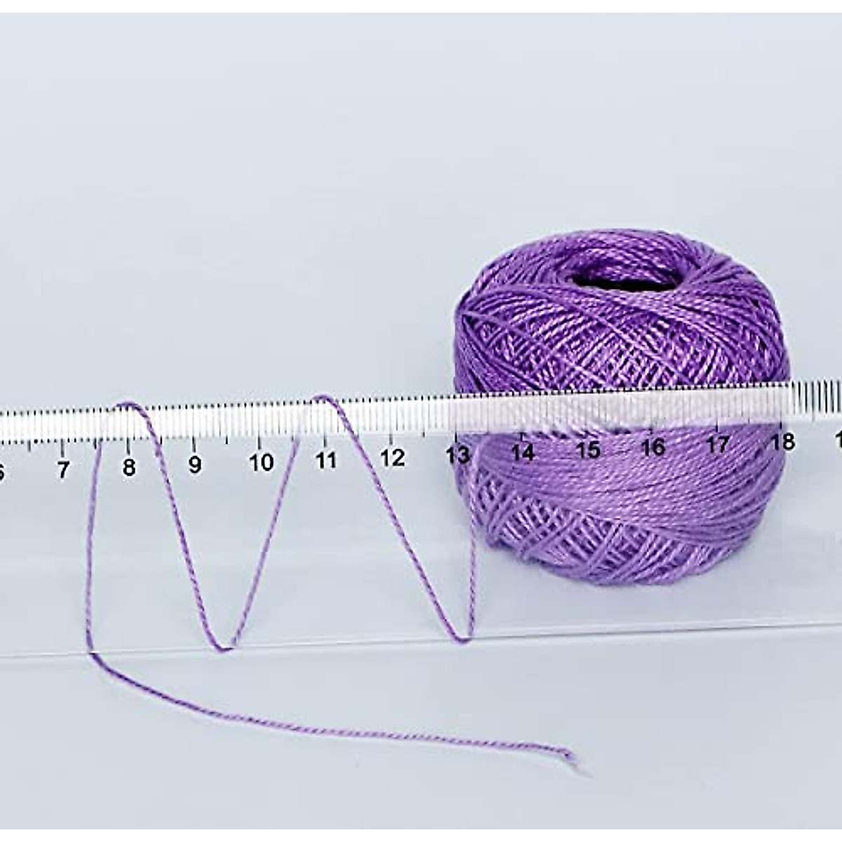 Soft 1500Y 15 Pearl Balls Cardinal Size 8 Rainbow Colors for Crochet Hardanger Cross Stitch Needlepoint Hand Embroidery