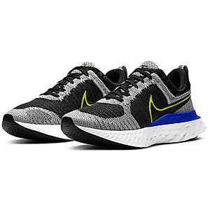 Nike Mens React Infinity Run Flyknit 2 (White/Cyber-Black-Racer Blue) Size 11.5