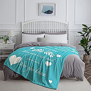 Get Well Soon Gifts Blanket,Christian Inspirational Throw Blanket,Comfort Sympathy Healing Blankets,Soft Flannel Blanket with Positive Energy Thoughts,50x60 ''Cancer Blanket Recovery Gifts for Women