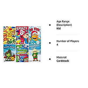 Regal Games - Kids Holiday Card Games - Includes Old Maid, Go Fish, Slapjack, Crazy 8's, Snowball Fight, and Holiday Monster Memory Match - for Family Game Nights, Parties - Set of 6 Games