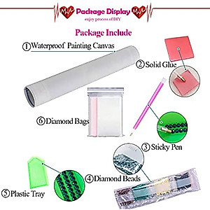 Eiazuiks Diamond Painting Kits for Adults, Moon 5D DIY Diamond Art Kits Full Drill Diamond DotS for Gift Wall Decor Gem Arts 12x16 inch