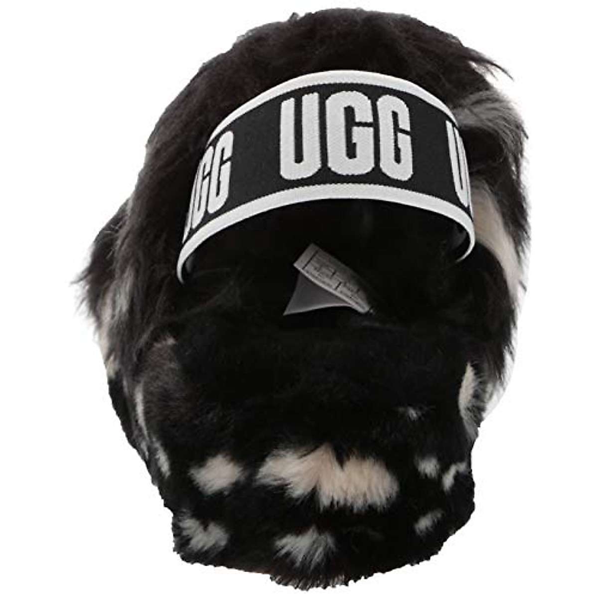 UGG Women's OH Yeah Spots Slipper, Black, 7