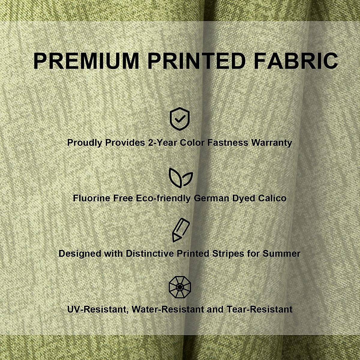 Tempera 9 ft Patio Umbrella Outdoor Table Market Umbrellas with 2-year Nonfading Canopy, 8 Sturdy Ribs and Push Button Tilt & Crank for Deck Pool Garden Lawn and Balcony