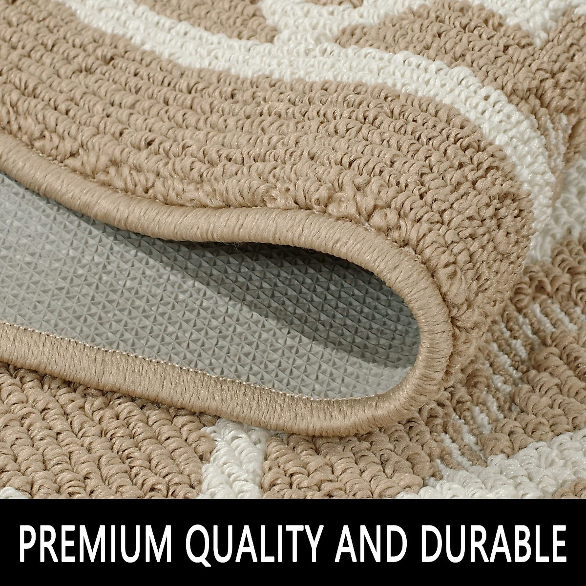 CHICHIC Khaki Indoors Doormat 31.5'' x 20'' Inch Welcome Mat Front Back Indoors Door Mats for Home Entrance Entry Way Entry Rugs Floor Mat Machines Washable Rugs Inside Non Slip Outdoors Rugs