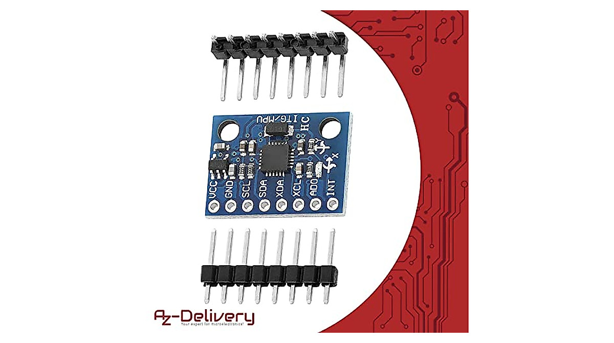 Gyroscope and Accelerometer Sensor Module - AZDelivery GY-521 6DOF